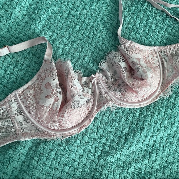 Victorias Secret Intimates And Sleepwear Pink Lace Victorias Secret